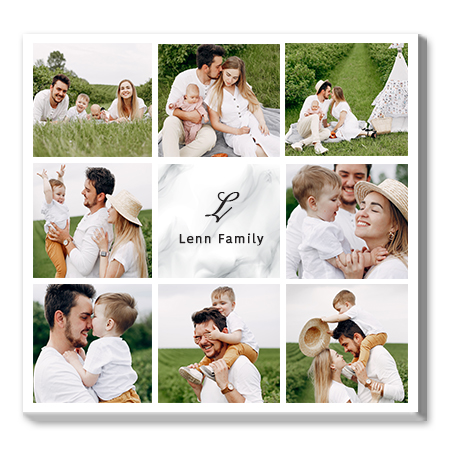 Canvas Print Square - Collage 8 Typography | EzyPoster